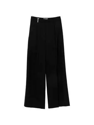 PESERICO PESERICO Linen Striped Wide-Leg Trousers