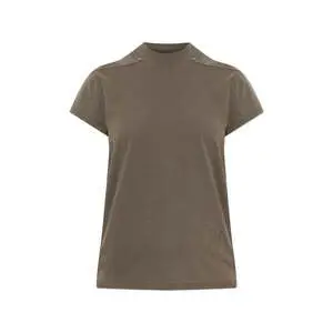 Rick Owens Mock Neck Short Sleeve Top With Patch Pocket