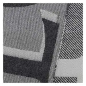 Loewe Logo Wool And Cashmere Scarf - Gray