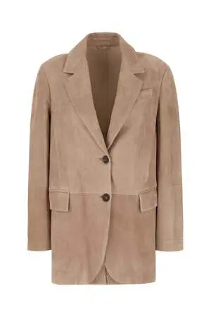 Brunello Cucinelli Suede Blazer - Multicolor