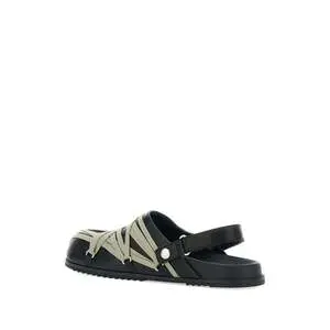 Rick Owens Trainers With Lace Detail And Adjustable Strap