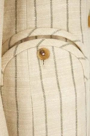 BLAZÉ MILANO Double Breasted Striped Blazer - Multicolor