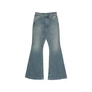 Rick Owens Denim Bootcut Jeans - Blue