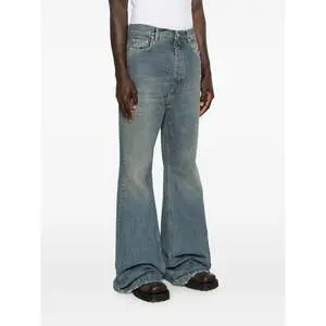 Rick Owens Denim Bootcut Jeans - Blue