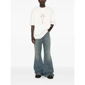 Rick Owens Denim Bootcut Jeans - Blue