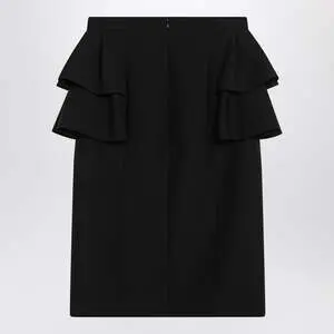 Valentino Garavani Midi Skirt With Ruffles - Black
