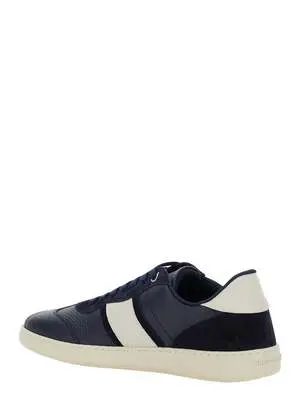 FERRAGAMO Achille" Leather Low Top Sneakers - Multicolor