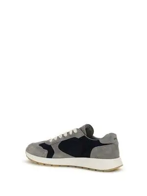 Prada Prax Sneakers In Suede And Re-nylon - Blue