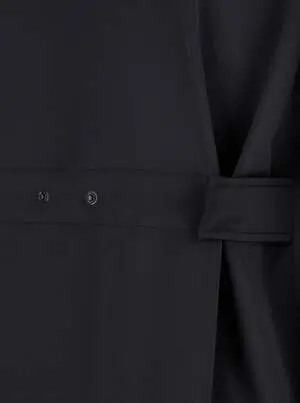 Moncler Tech Fabric Shirt With Logo Patch - Multicolor