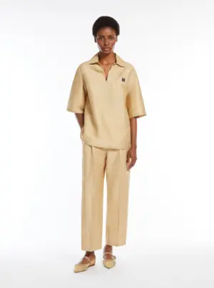 Max Mara Osiride Linen And Silk Blend Shirt - Multicolor