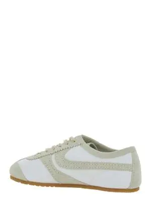 Dries Van Noten Low Top Sneakers With Embossed Logo And Suede Inserts - Multicolor
