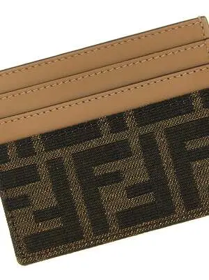 Fendi Baguette' Card Holder - Brown