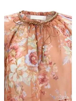 Zimmermann Ruffle Blouse - Multicolor