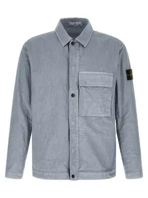 Stone Island 1200003' Overshirt - Blue