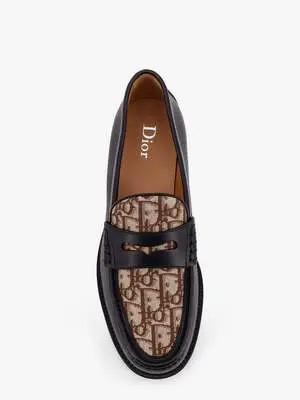Dior Leather Loafers With Oblique Detail