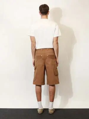 Gucci Cotton Canvas Cargo Shorts - Brown