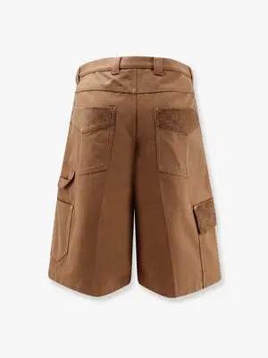 Gucci Cotton Canvas Cargo Shorts - Brown