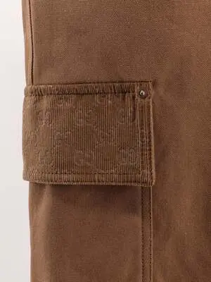 Gucci Cotton Canvas Cargo Shorts - Brown