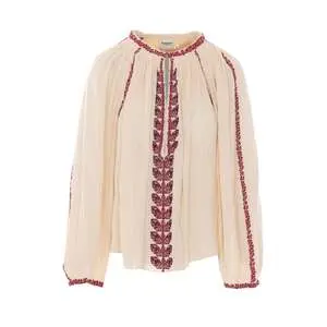 Isabel Marant Étoile Embroidered Cotton Shirt - Cream