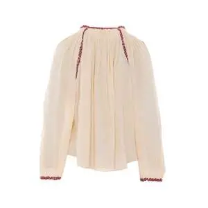 Isabel Marant Étoile Embroidered Cotton Shirt - Cream
