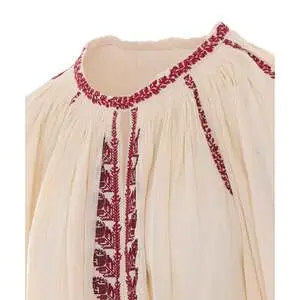 Isabel Marant Étoile Embroidered Cotton Shirt - Cream