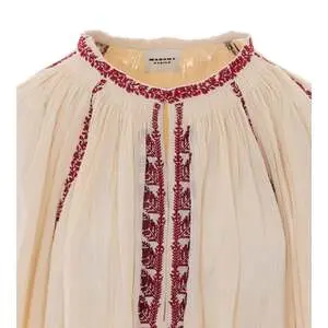 Isabel Marant Étoile Embroidered Cotton Shirt - Cream