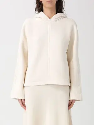 Max Mara Textured Cotton Blend Hoodie - Cream