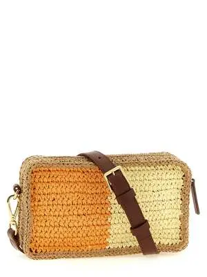 Marni Seaside Raffia Camera Bag - Multicolor