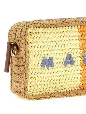 Marni Seaside Raffia Camera Bag - Multicolor