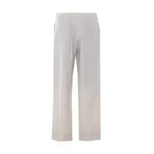 Max Mara Wide-leg Cotton Trousers - Gray