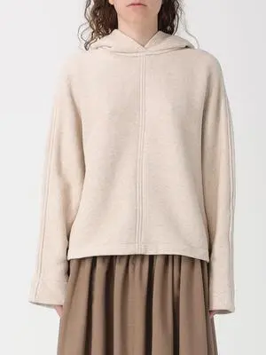 Max Mara Textured Cotton Blend Hoodie - Cream