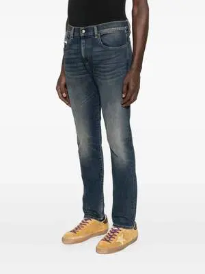 DIESEL® Faded Effect Cotton Blend Jeans