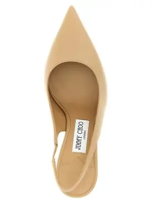 JIMMY CHOO Love Slingback Stiletto Heel - Cream