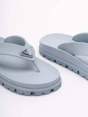 Prada Rubber Thong Sandals - Multicolor