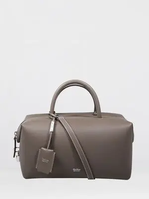 Max Mara Calf Leather Handbag - Gray