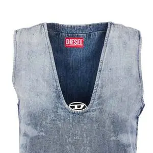 DIESEL® Sleeveless V-neck Denim Dress