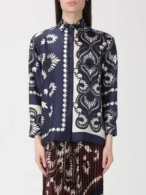 Max Mara Silk Printed Shirt - Blue