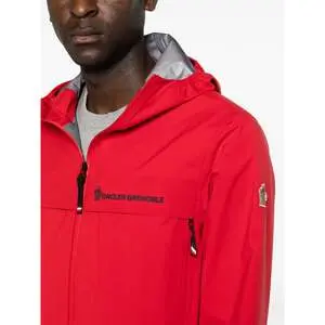 Moncler Hooded Zip Jacket - Red