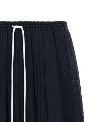 Thom Browne Striped Wool Pleated Mini Skirt