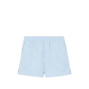 Ami Cotton Striped Elasticated Waist Shorts
