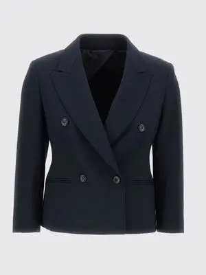 Max Mara Double Breasted Blazer - Blue