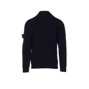 Stone Island Ribbed Wool Turtleneck Sweater