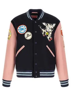 Kenzo Badges Varsity Jacket - Multicolor