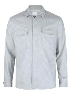 Eleventy Shirt Jacket With Patch Pockets