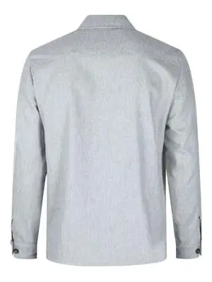 Eleventy Shirt Jacket With Patch Pockets - Gray