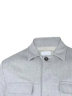 Eleventy Shirt Jacket With Patch Pockets - Gray