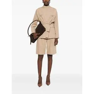 YVES SALOMON Belted Military Coat