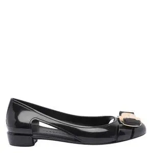 FERRAGAMO Nara Jelly Ballet Flats - Black