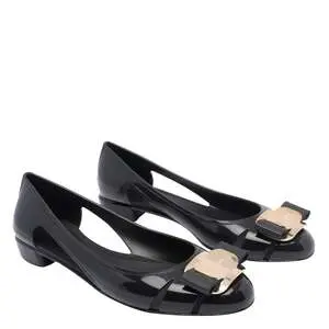 FERRAGAMO Nara Jelly Ballet Flats - Black