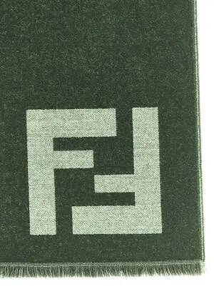 Fendi Ff Macro Scarf - Black